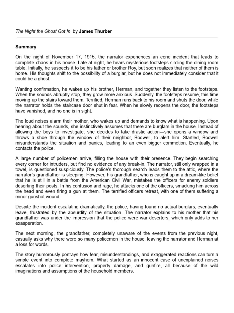 Chaos from a Ghostly Encounter | PDF