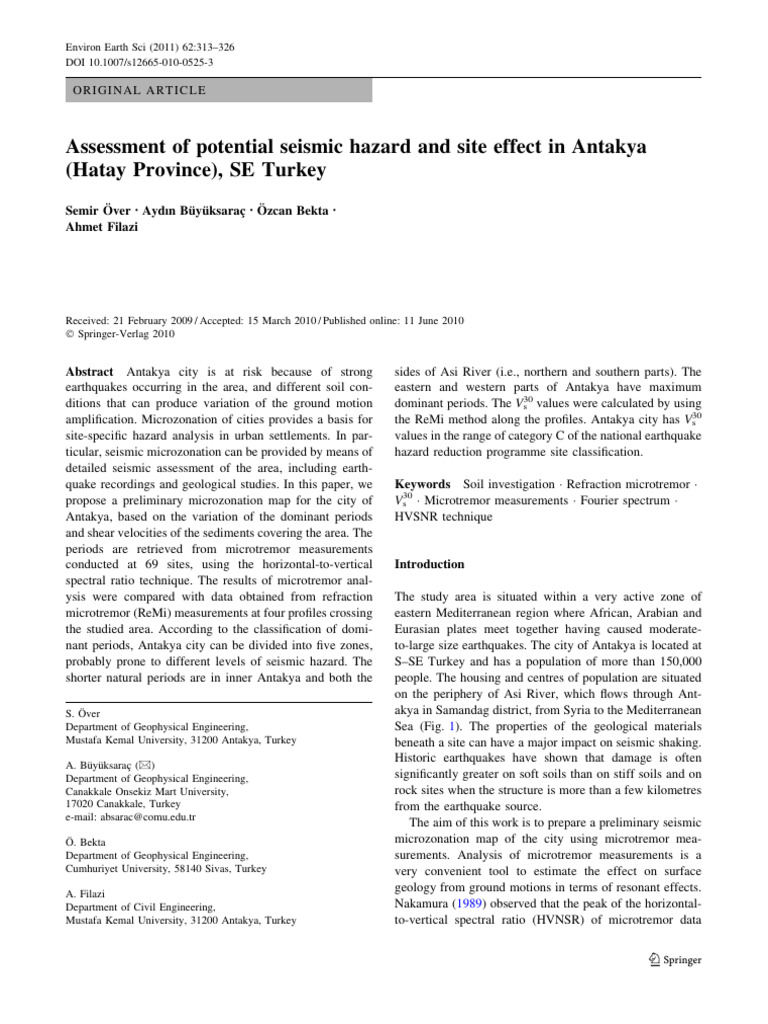 2011 - Över Et Al - Assessment of Potential Seismic Hazard and Site ...