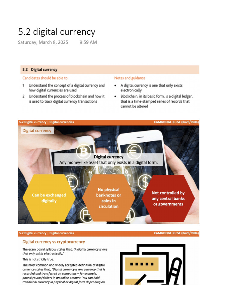 5.2 Digital Currency | PDF