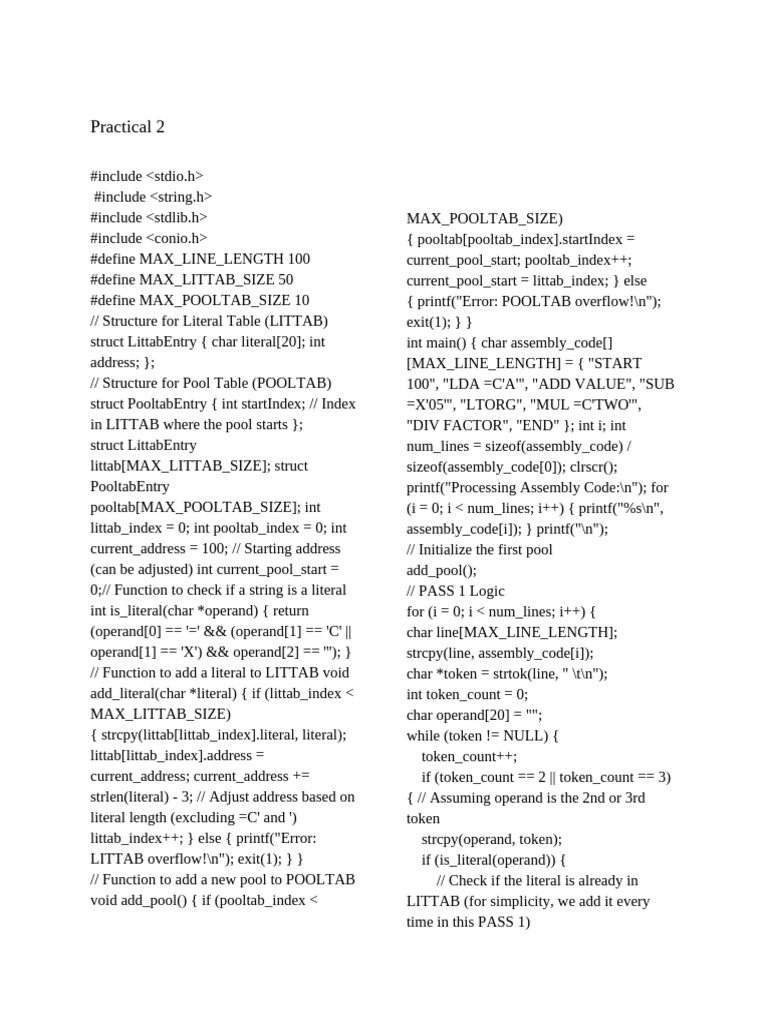 SPCC Prac 2 | PDF | Programming Paradigms | Software