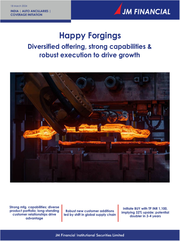 Happy Forgings: Growth Outlook & Buy Rating | PDF | Mechanical Engineering
