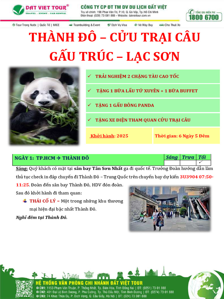 DVT - Bay 3u - Thành Đô - C U TR I Câu - L C Sơn 6n5d - CN 04.04 | PDF