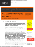 CAT Question Paper - CAT Previous Year Papers - CAT Exam Paper | PDF ...
