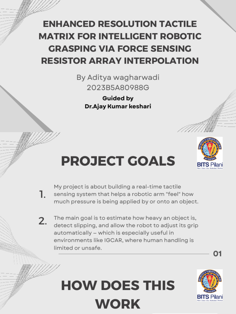 Enhanced Resolution Tactile Matrix For Intelligent Robotic Grasping Via ...
