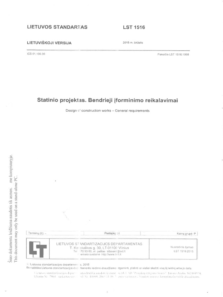 LST en 1516-2015 | PDF