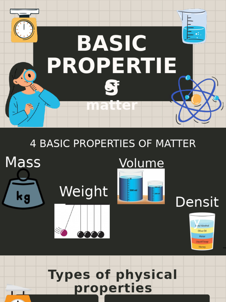 Physical Properties of Matter Presentation in Neutral Illustrated Style ...