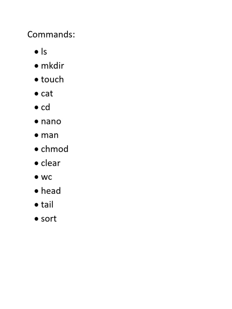 Commands Class1 | PDF