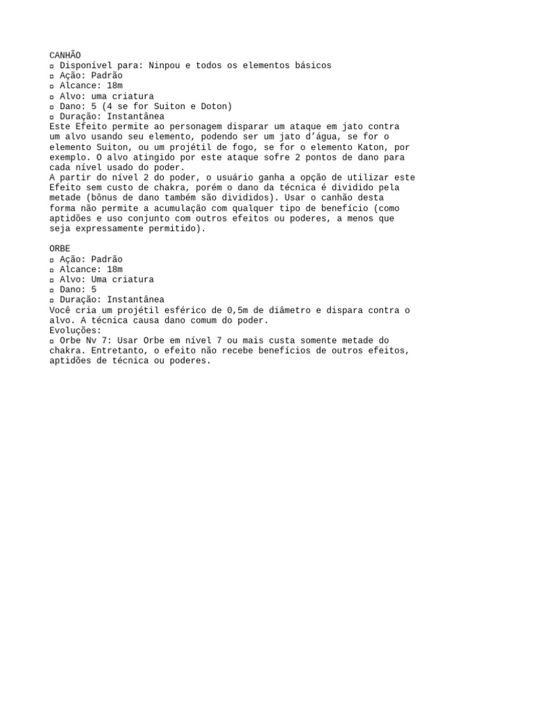 Ficha de Poderes | PDF