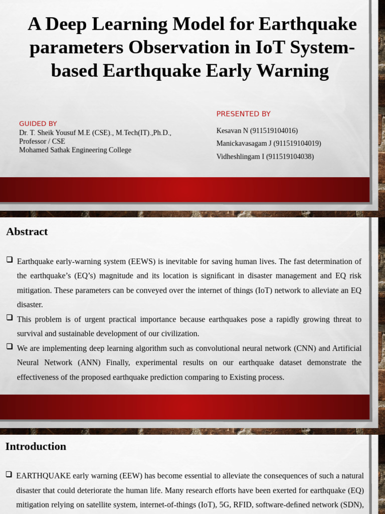Deep Learning for Earthquake Prediction | PDF | Machine Learning ...