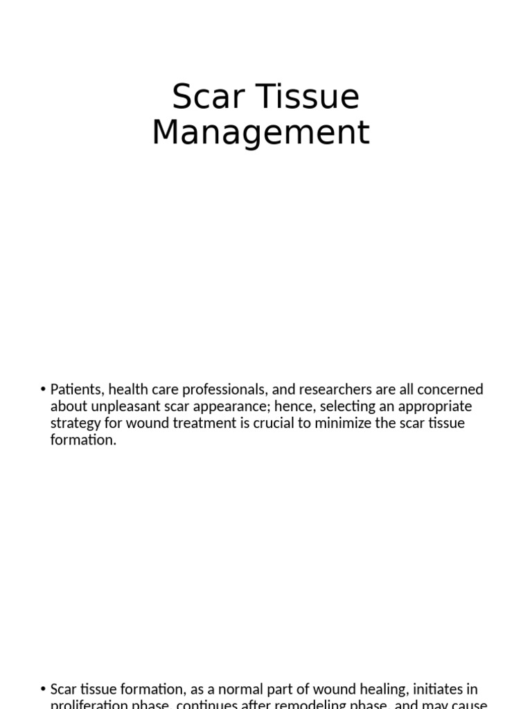 Scar Tissue Management | PDF