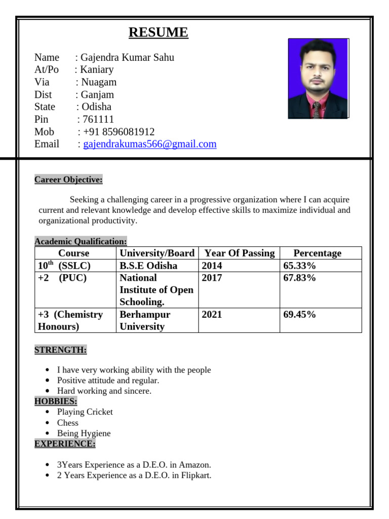 Gajendra Resume | PDF