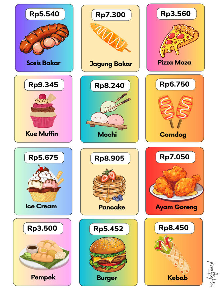 LKPD Label Harga Bilangan Cacah | PDF