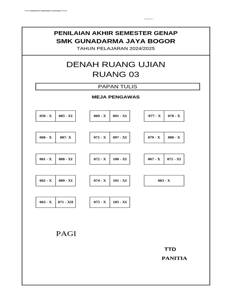Denah Ruang 03 | PDF