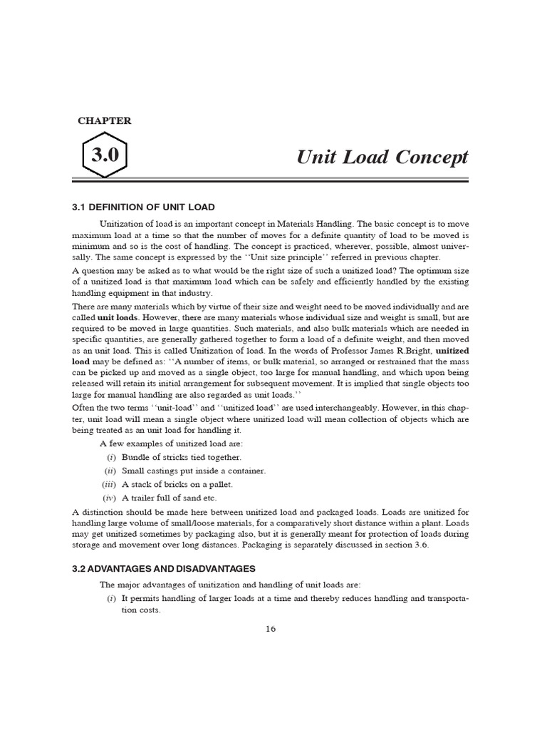 Understanding Unit Load in Material Handling | PDF | Pallet | Forklift