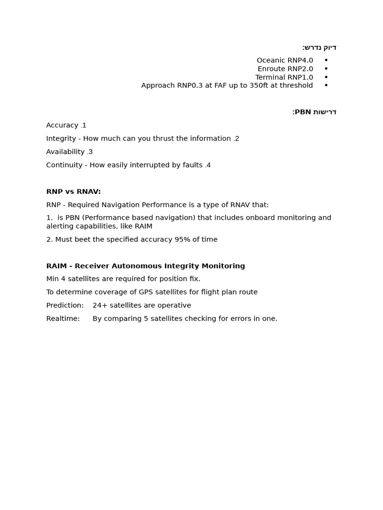 PBN, RNP, Rnav | PDF