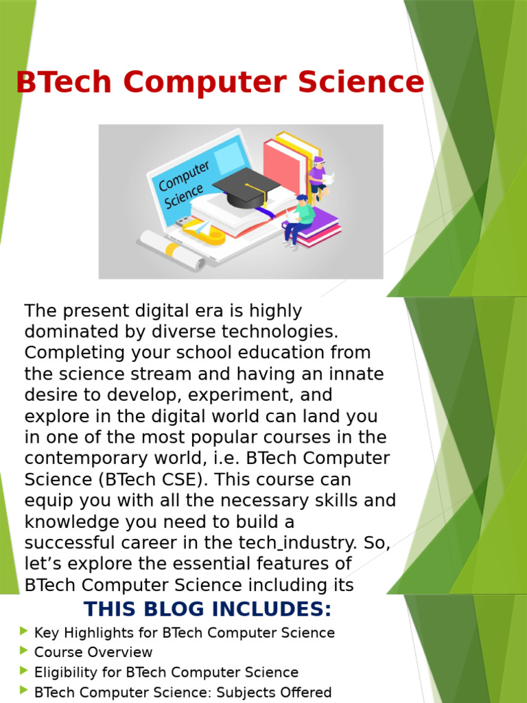 BTech Computer Science | PDF