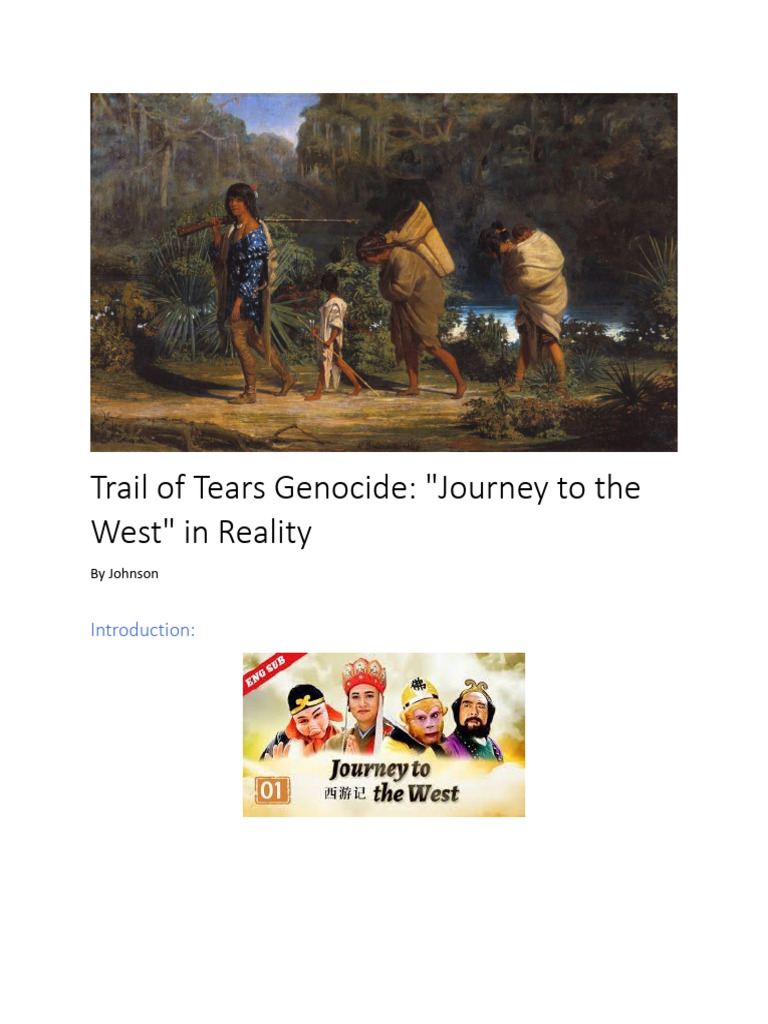 Trail of Tears Genocide - Journey To The West - in Reality | PDF ...