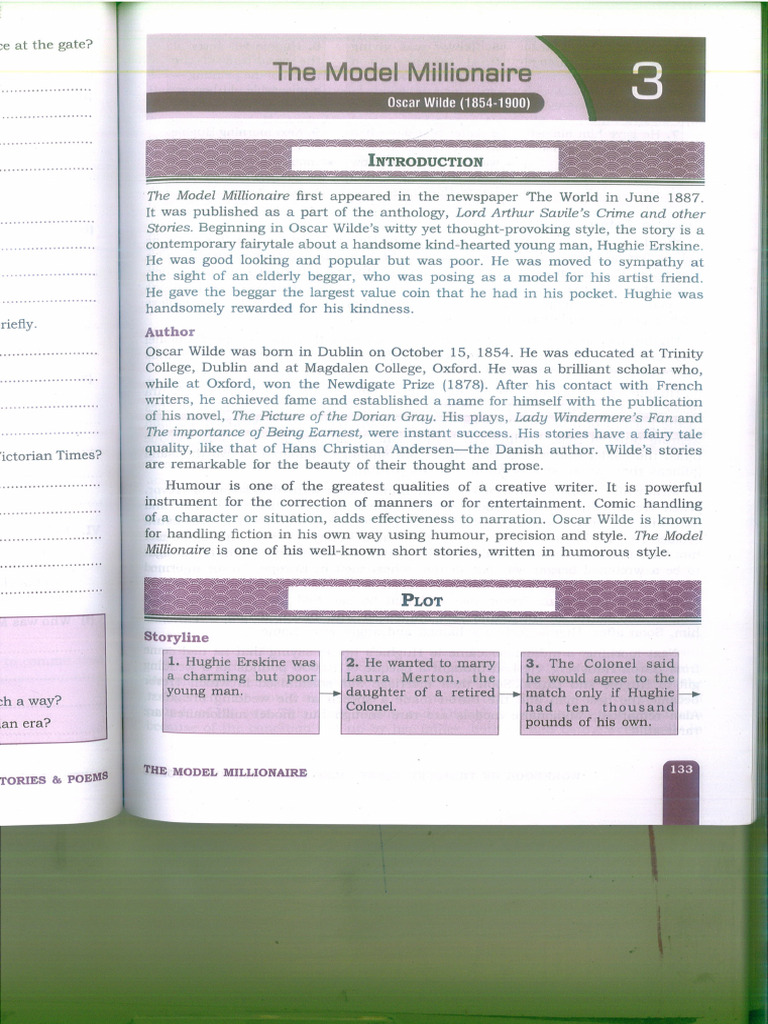 The Model Millionaire by Oscar Wilde | PDF