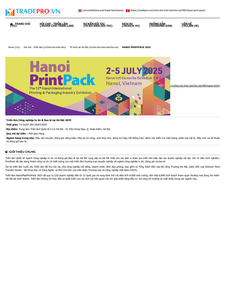Hanoi Printpack 2025 | PDF