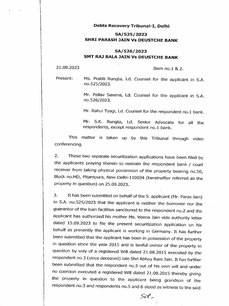 Paras Jain Order | PDF