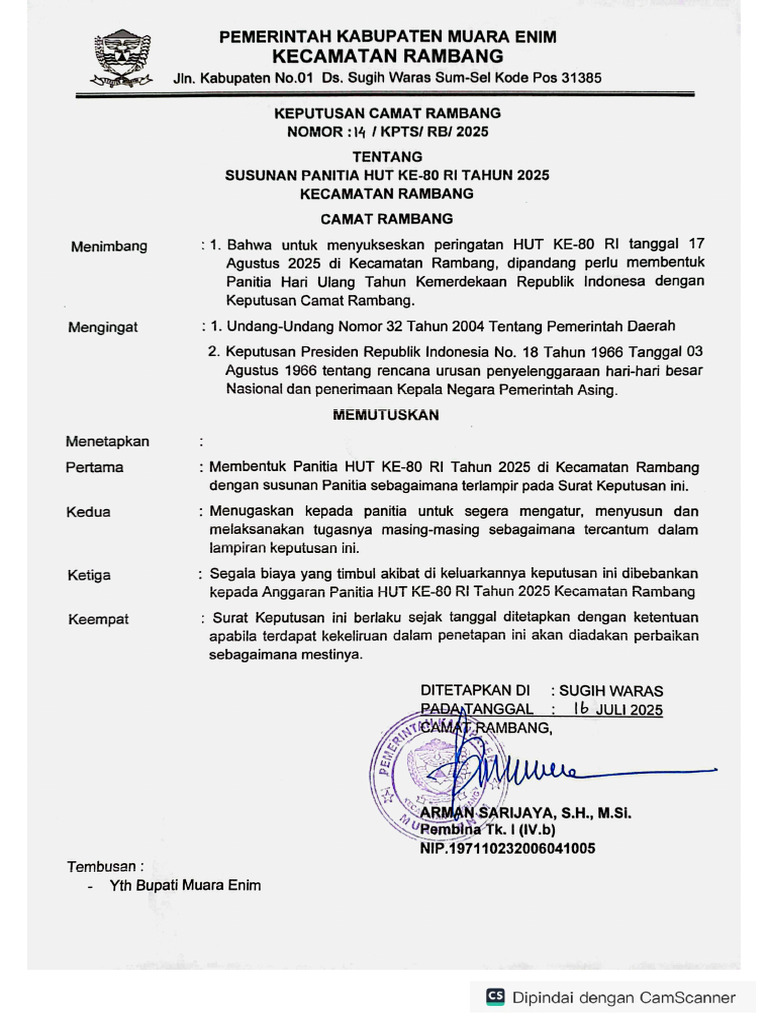 SK Panitia Hut Ri | PDF