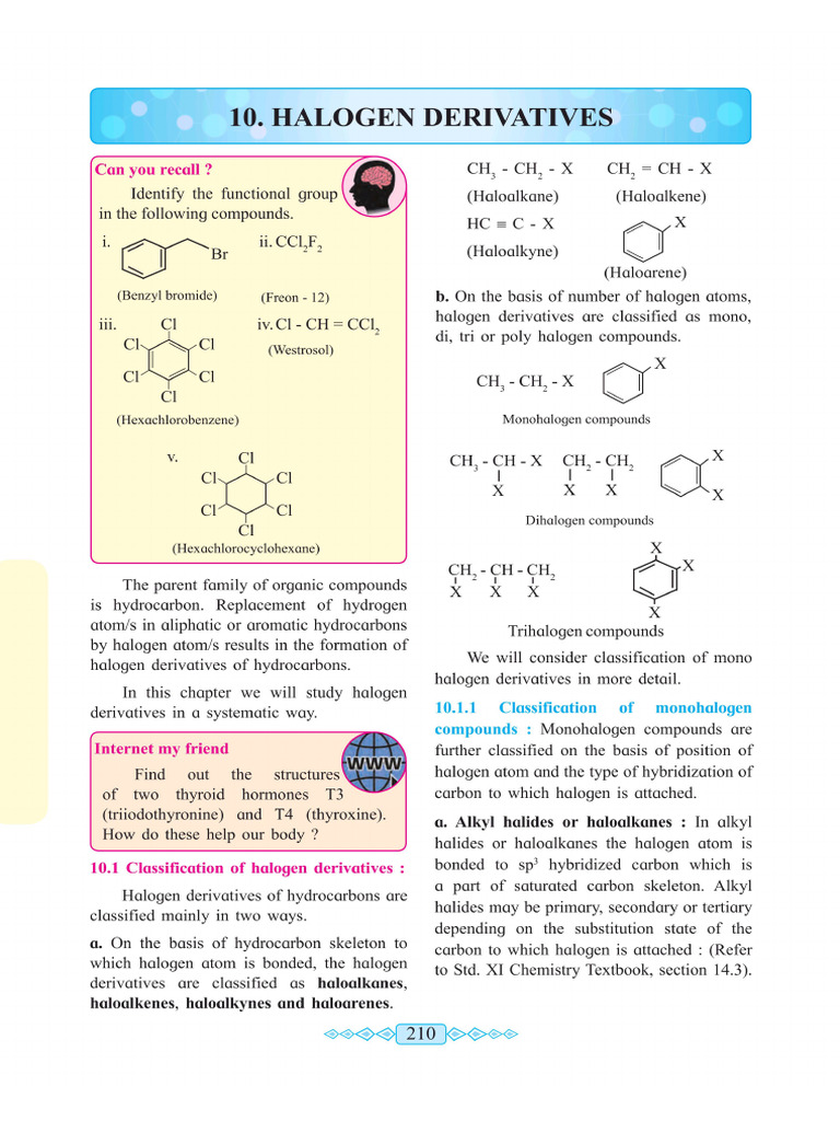 Halogen Derivatives 3 | PDF