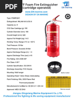 Fire-Extinguisher Unitor Foam E9A1EV M18 9L Data Sheet & Specification ...