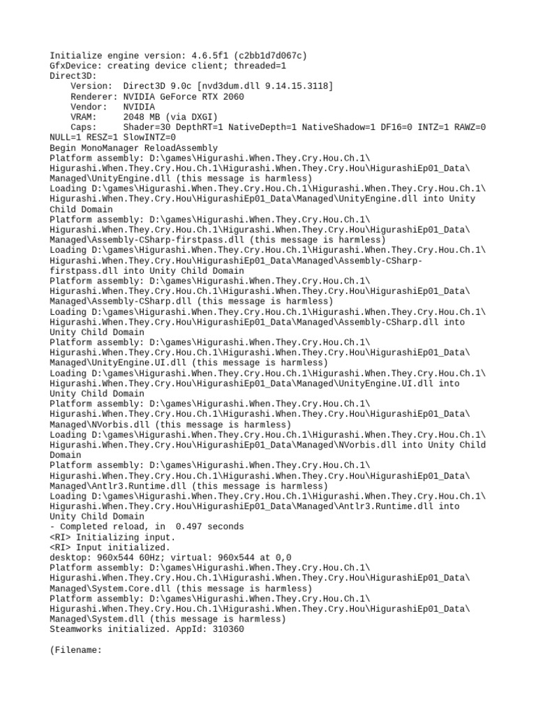 Output Log | PDF | Computer Programming | Software Development