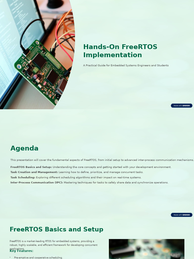 Hands On FreeRTOS Implementation | PDF | Scheduling (Computing) | Computing