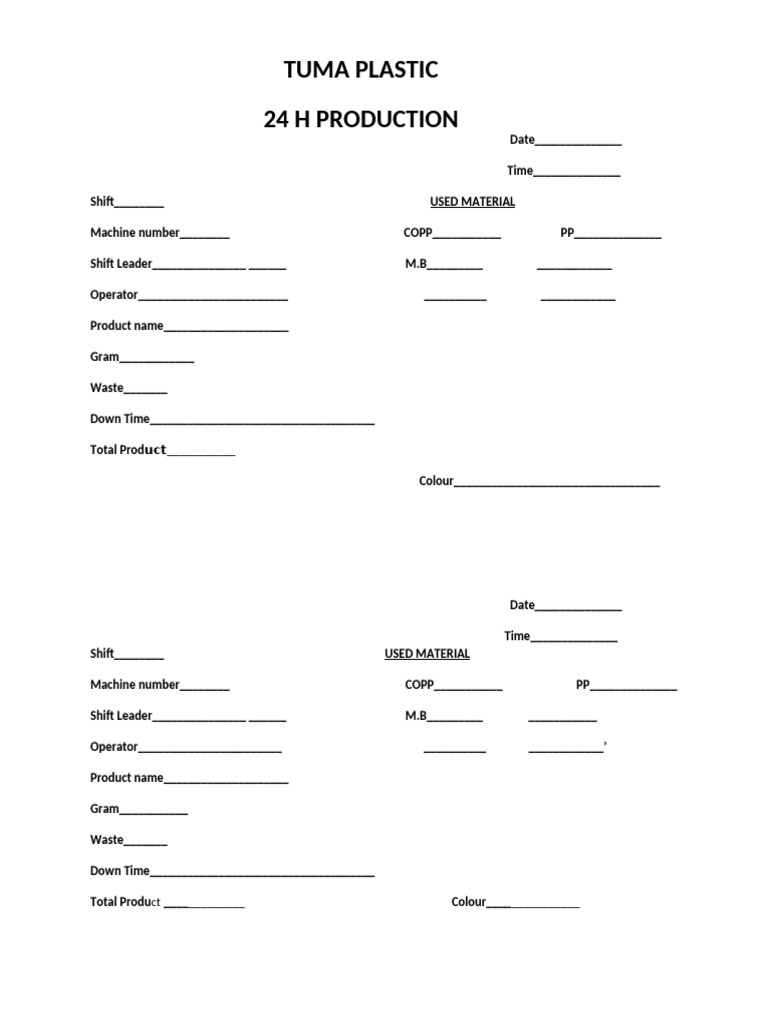 24 HR Production | PDF