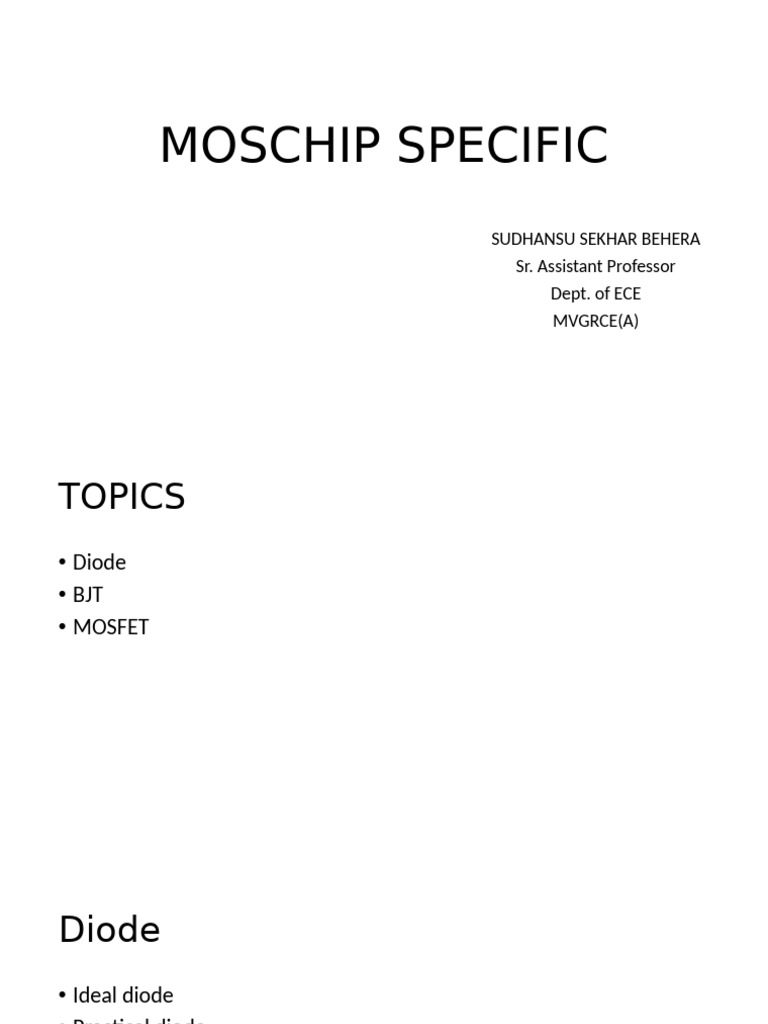 Mos Chip | PDF