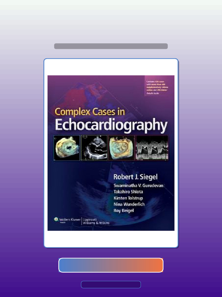 Complex Cases in Echocardiography Download Instantly | PDF | Multiple Choice