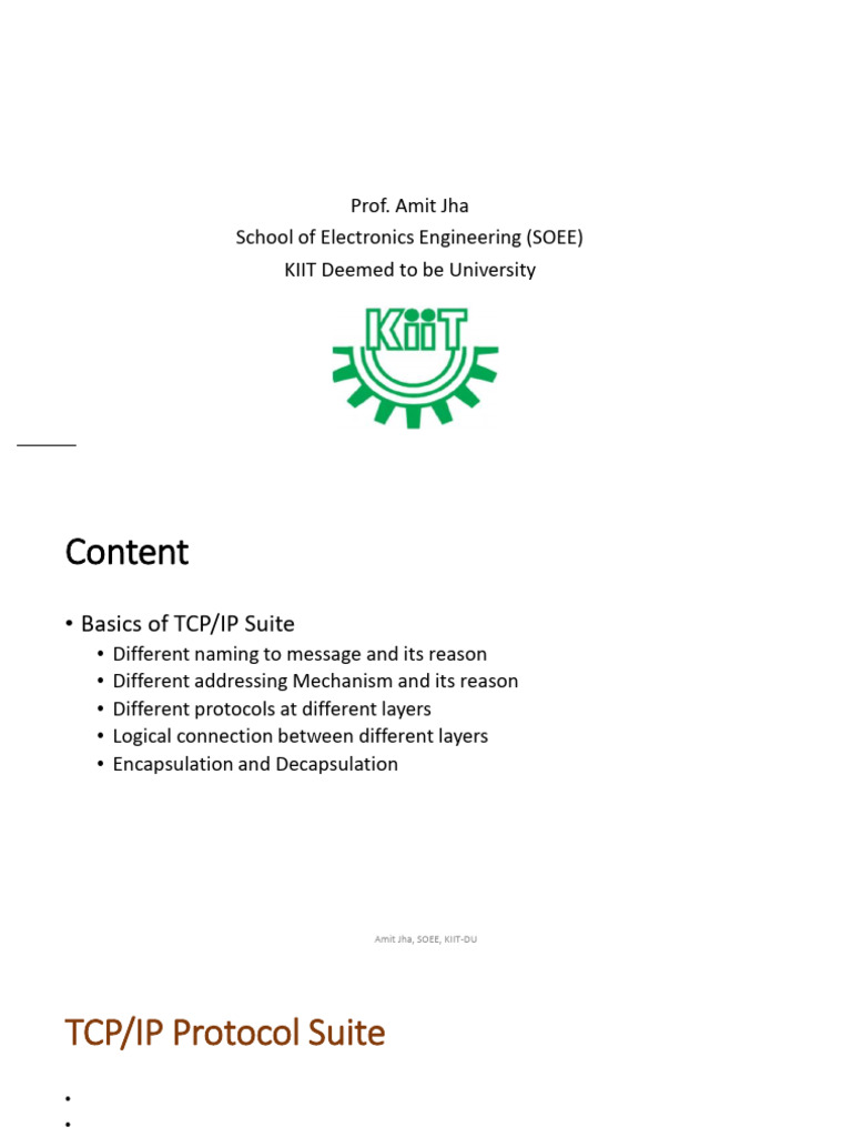 Understanding TCP/IP Protocol Suite | PDF | Internet Protocol Suite ...