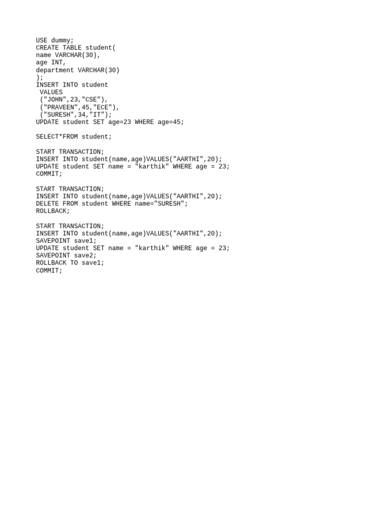 TCL Commands With Examples 1 | PDF