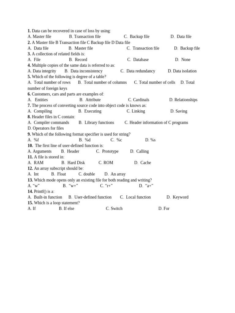 2nd Year Paper | PDF