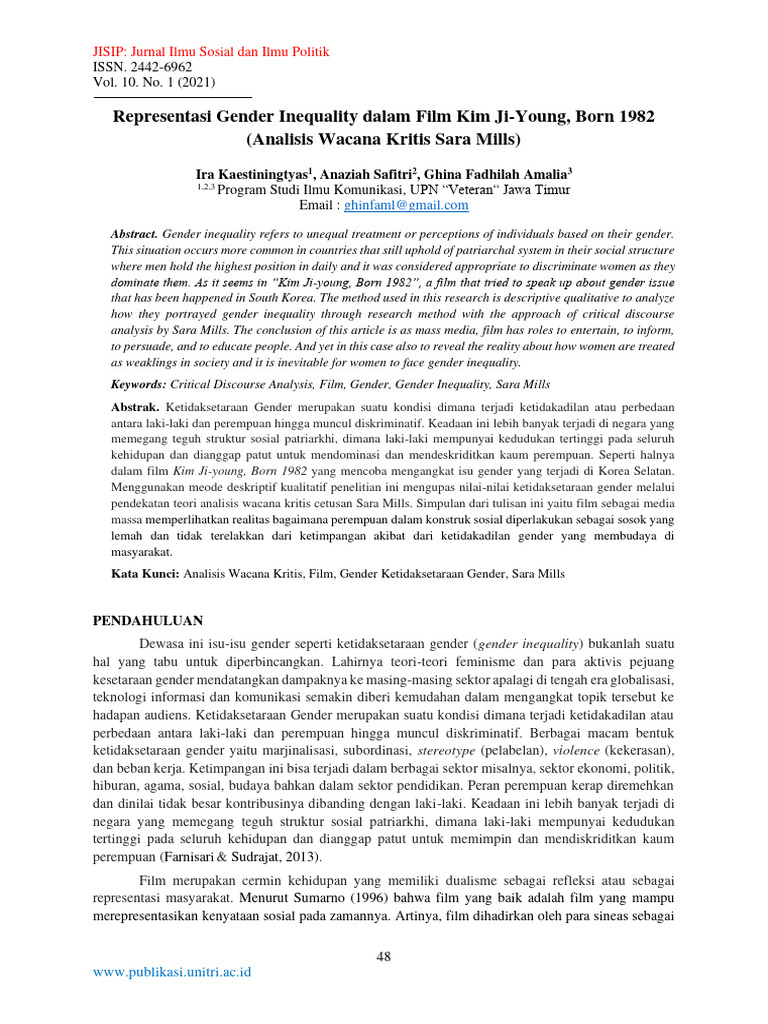Gender Inequality in Kim Ji-Young Film | PDF