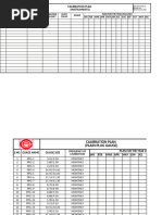 Measuringinstruments Calibration Plan | PDF | Calibration | Metrology