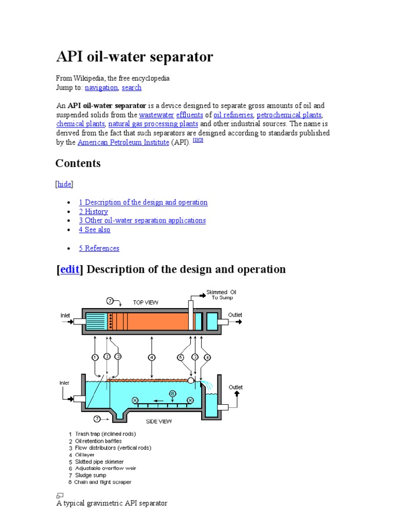 API Oil Separators | PDF | Water | Chemical Engineering