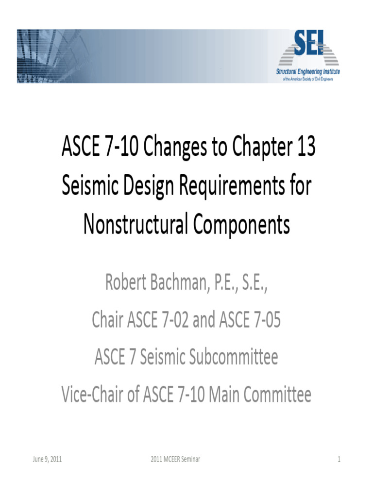 00 ASCE - B Bachman | PDF | Earthquakes | Building Engineering