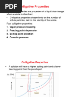 Colligative Properties Overview for Class 12 | PDF | Analytical ...