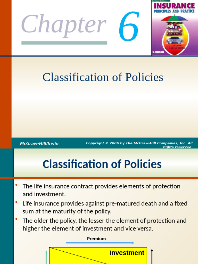Chapter 6 (Classification of Policies) | PDF | Insurance | Life Insurance