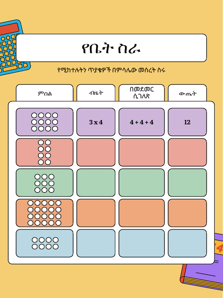 3rd Grade Multiplication Worksheet Using Arrays in Colorful Lined Style | PDF
