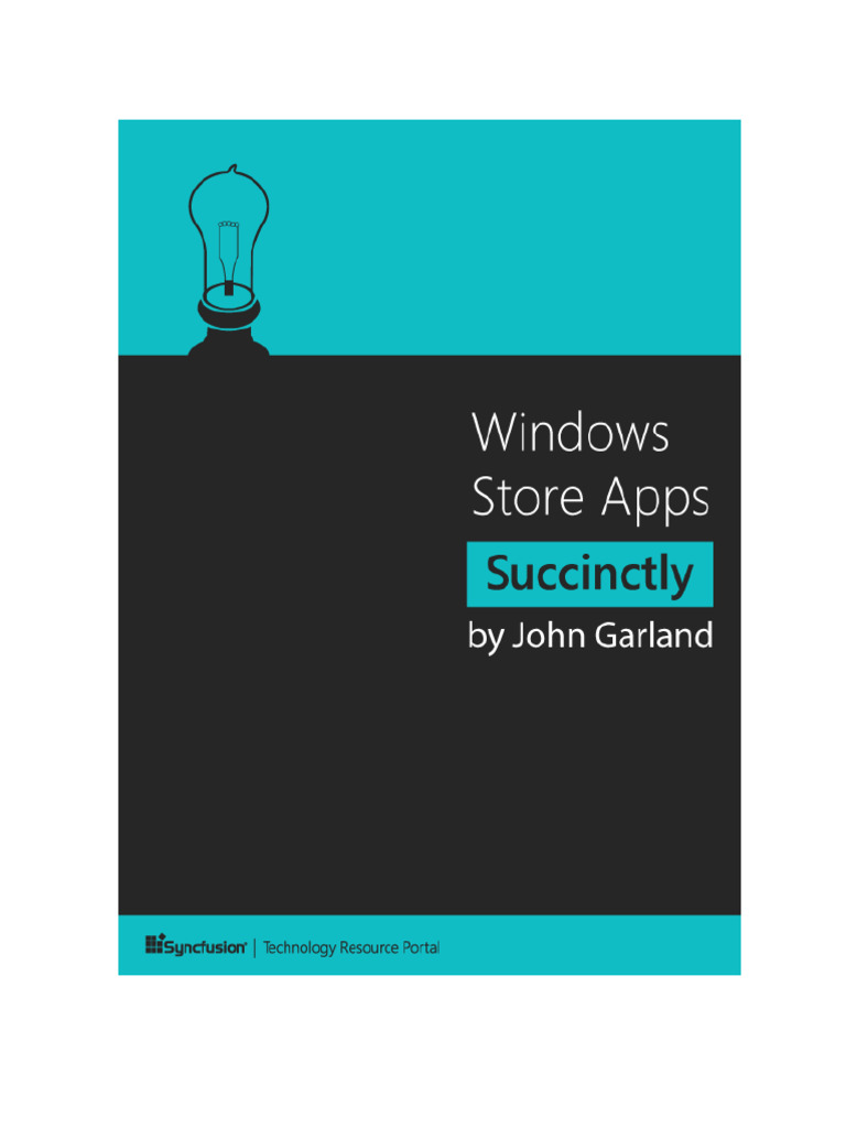 WindowsStoreApps Succinctly | PDF | Mobile App | Microsoft Windows