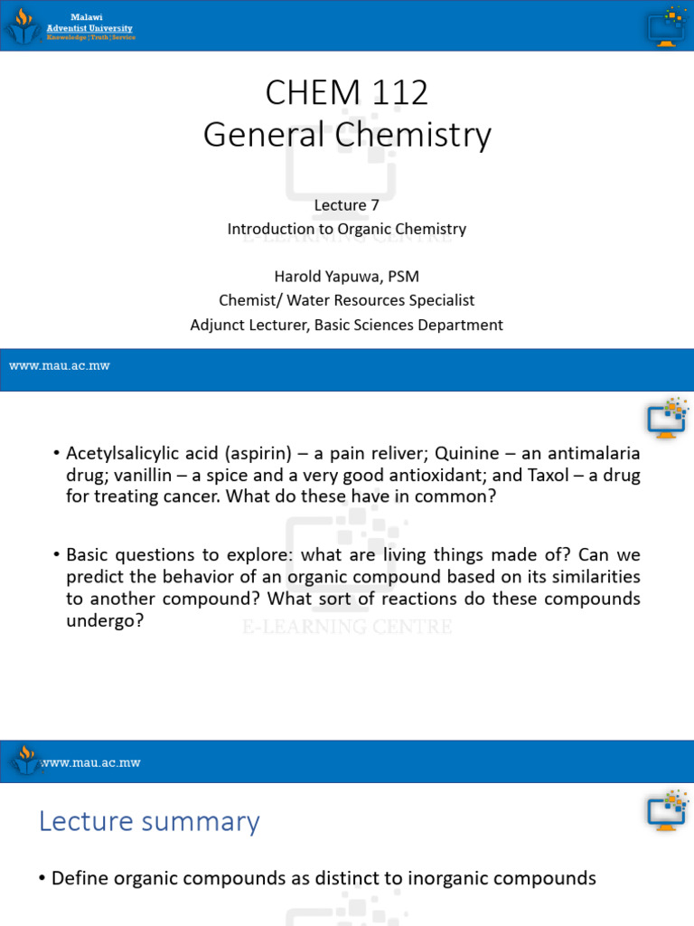 Introduction to Organic Chemistry Concepts | PDF | Alkene | Functional ...