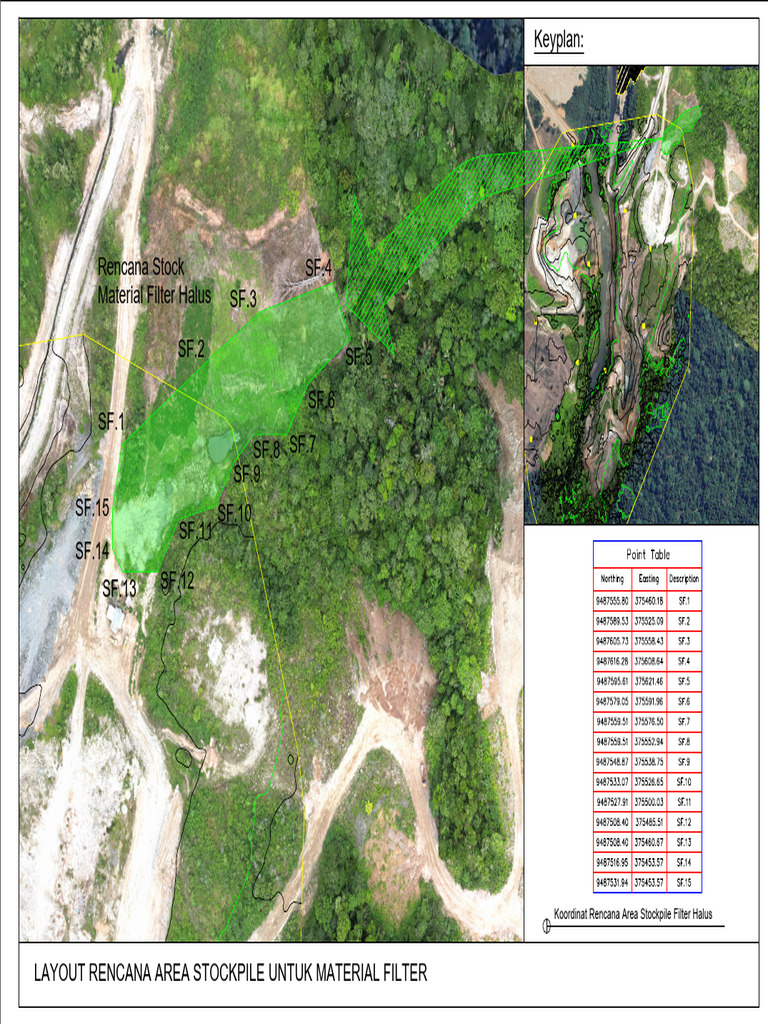 Layout Rencana Area Stockpile Material Filter Halus Quarry Selabung ...