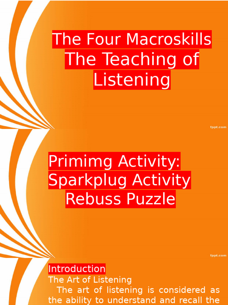 The Teaching Oif LIstening | PDF | Human Communication | Cognition