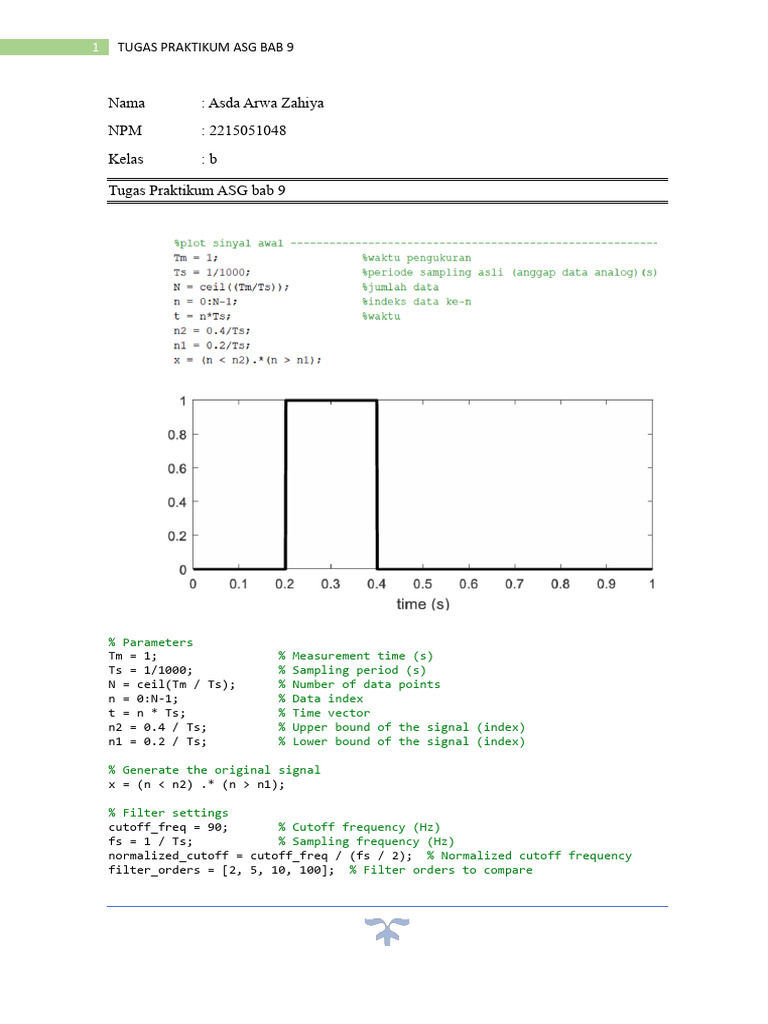 Asda Arwa Zahiya - Tugas 9 - ASGelompok 1 | PDF