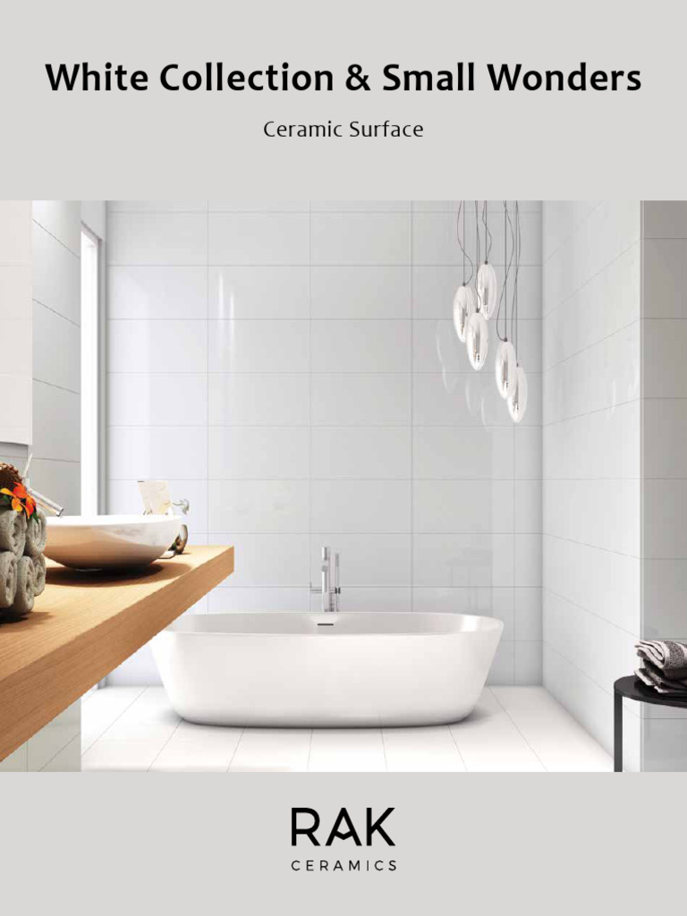 RAK Ceramics 2023 White Collection | PDF | Brick | Ceramic Materials