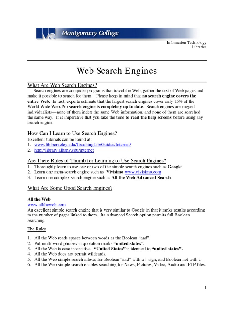 Search Engines | PDF | Web Search Engine | Google