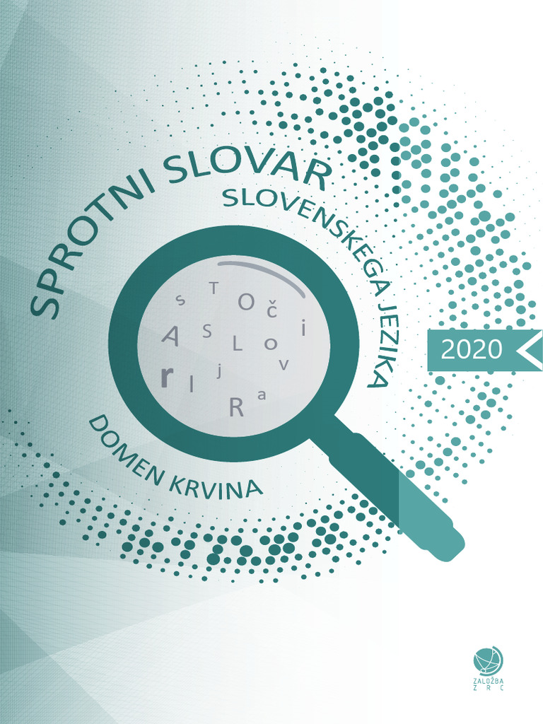 Sprotni Slovar Slovenskega Jezika 2020 | PDF